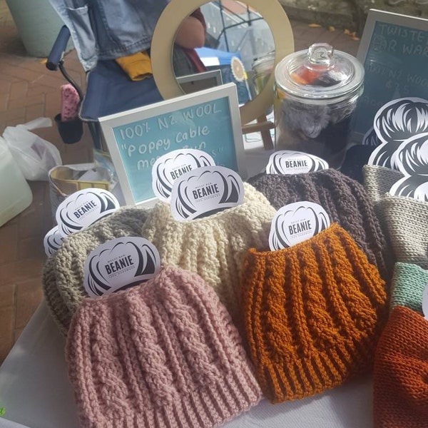 PRINTABLE Messy Bun Template - Downloadable PDF - Bun Beanie Display ...