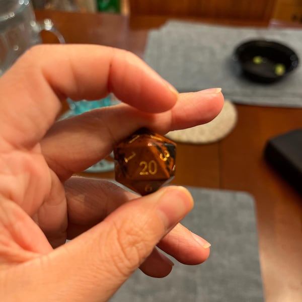 1 Pcs Gambler's Die, D20 Dice for DND Gamers, D&D, Dungeons and Dragons ...