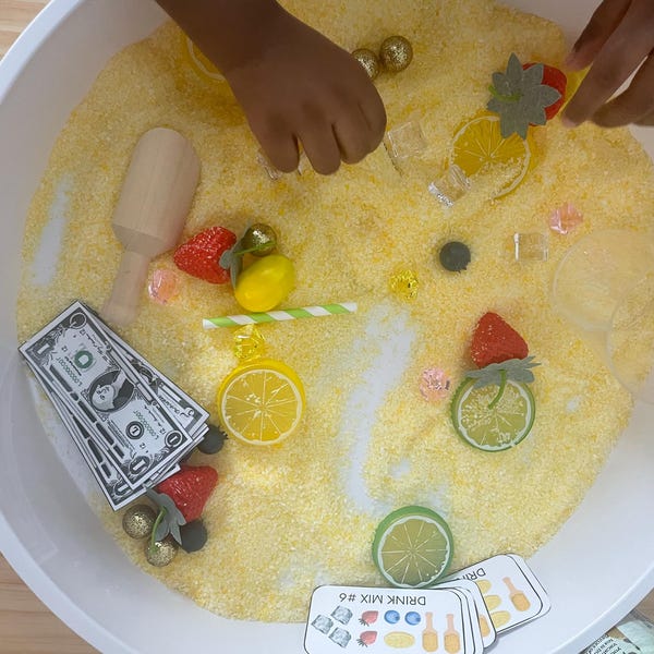 Lemonade Stand Sensory Learning Kit - Etsy