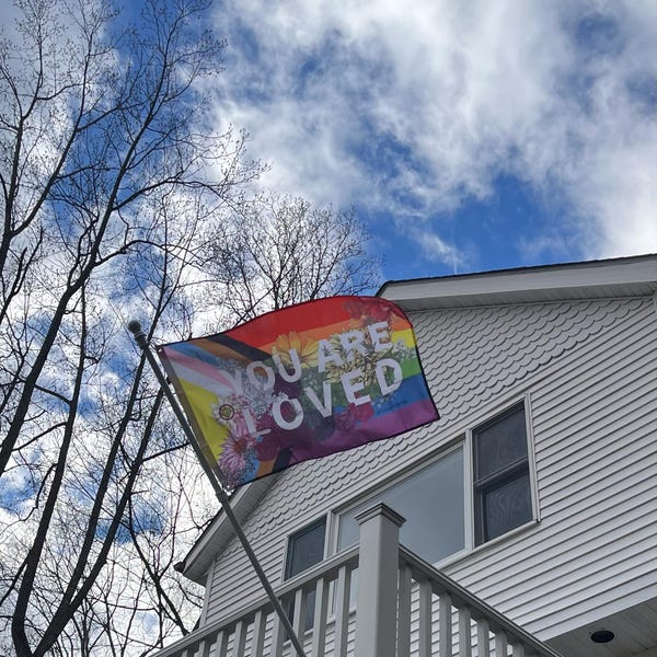 You Are Loved Poster LGBTQ Progress Pride Flag Poster LGBTQ Support ...