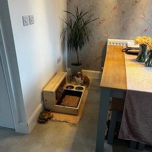 Rabbit Hay Feeder 3 in 1 Hay & Food Bowls With Litter Tray - Etsy UK