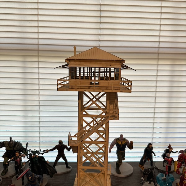 Fire Lookout Tower Model Kit, 15" Tall, Fun to Build - Etsy