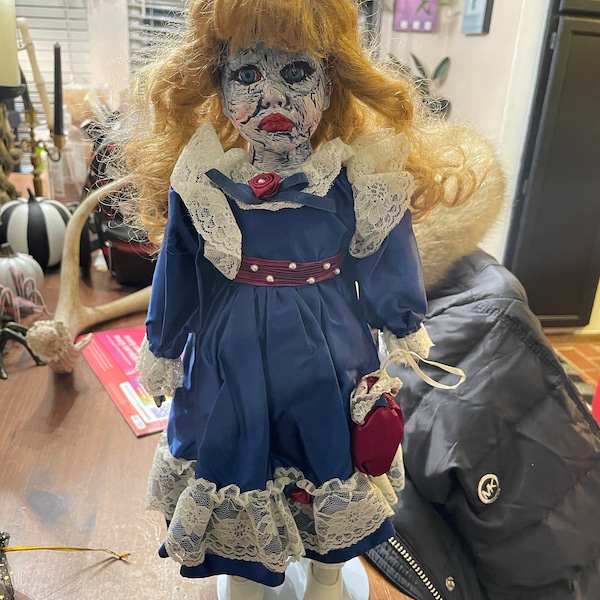 Creepy Doll Altered Doll Art Doll Spooky Gothic Horror Halloween ...