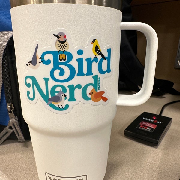 Bird Nerd Vinyl Sticker - Etsy