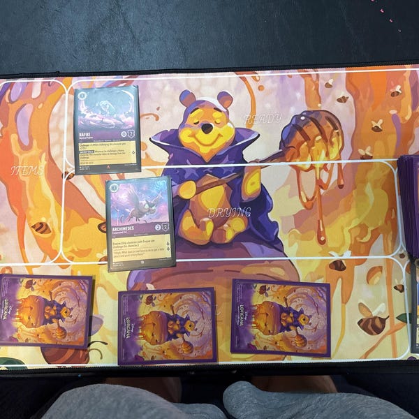 TCG Play Mats - Lorcana - Heihei Persistent Presence - Multiple Sizes ...