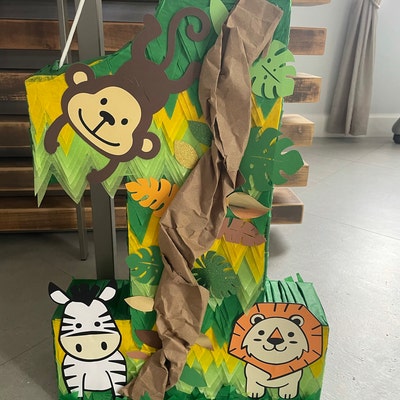 Safari Pinata Jungle Theme Piñata De Safari available 1-9 - Etsy