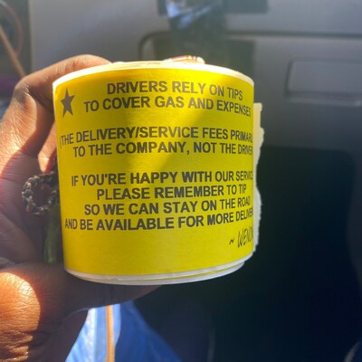 300 Customized Personalized Delivery Driver Sticker Label Seal Tamper ...