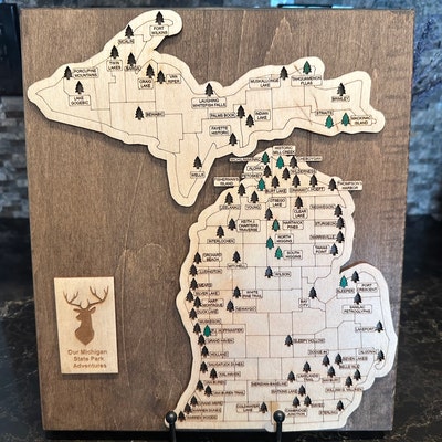 Customizable Vermont State Park Tracking Map - Etsy