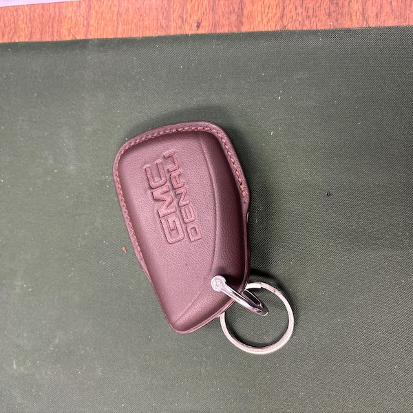 GMC Denali Key Fob Cover, Handcraft Leather Key Case for GMC Canyon ...