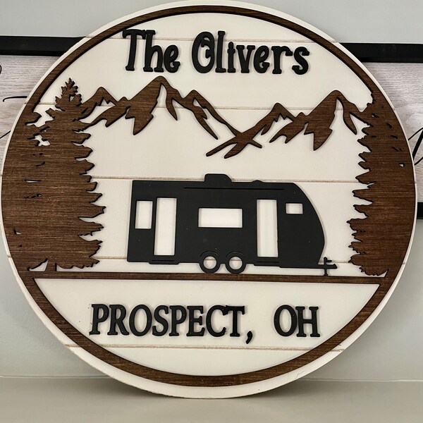 RV Sign, Camper Sign, Personalized RV Sign, Camper Sign, Campground ...