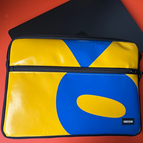 Red Laptop Case From Upcycled Fabric, Laptop Sleeve for 13 Inch & 14 ...