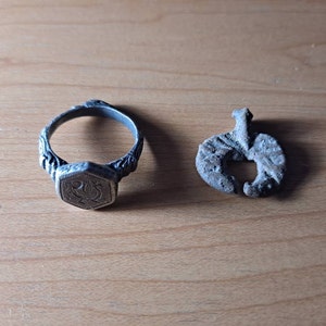 Ancient Medieval Ring With Decoration on the Bezel. Ring With - Etsy