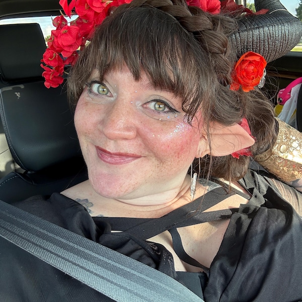 Cat Kitty Cosplay LARP Halloween Costume Latex Prosthetic Face Nose ...