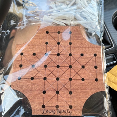 Personalized Triangle Peg Jump Game / Golf Tee / Solitaire/ - Etsy