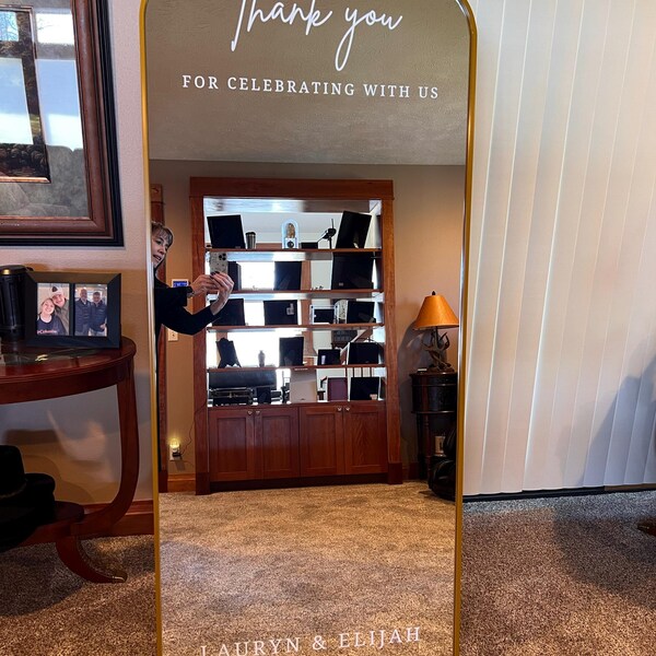 Custom Wedding Mirror Decal | "you Look Good" Mirror Sign ...