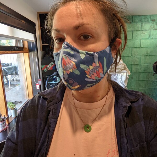 Australian Reusable Cloth Face Masks. Comfortable Ear Loops. 3-layers W ...