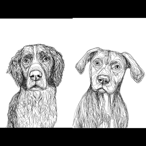 The Three Graces Line Work Illustration | Digital Artwork ...