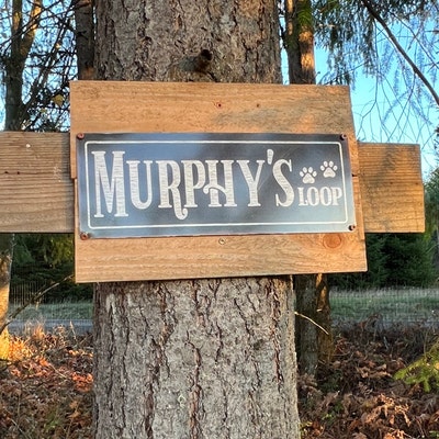 Copperhead Road Rustic Looking Aluminum Sign Color Imprint - Etsy