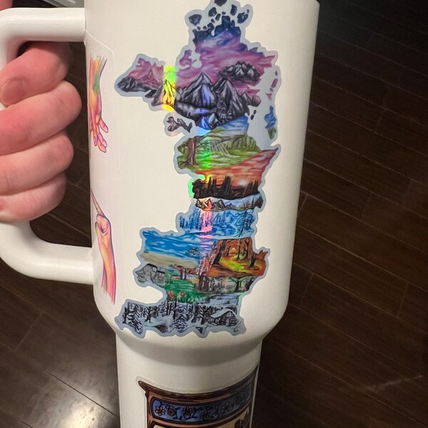 Prythian Map Sticker - Officially Licensed - ACOTAR Sticker ...