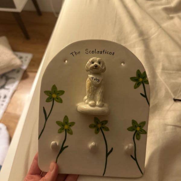 Personalized Key Holder With Custom Pet Figurine Entryway Decor ...