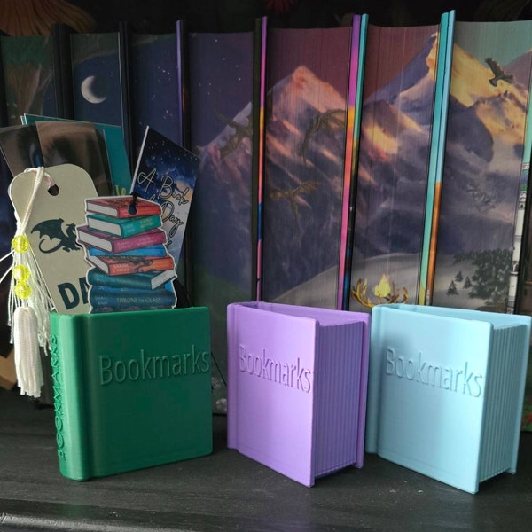 Book Shaped Bookmark Holders - Bundles Available - 3D Printed - Bookish ...