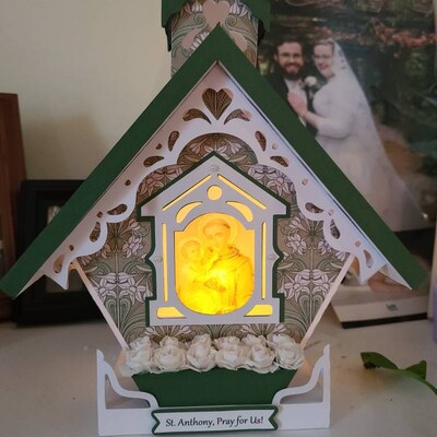 Holy Rosary Mini Shrine Keepsake Card October Devotion - Etsy