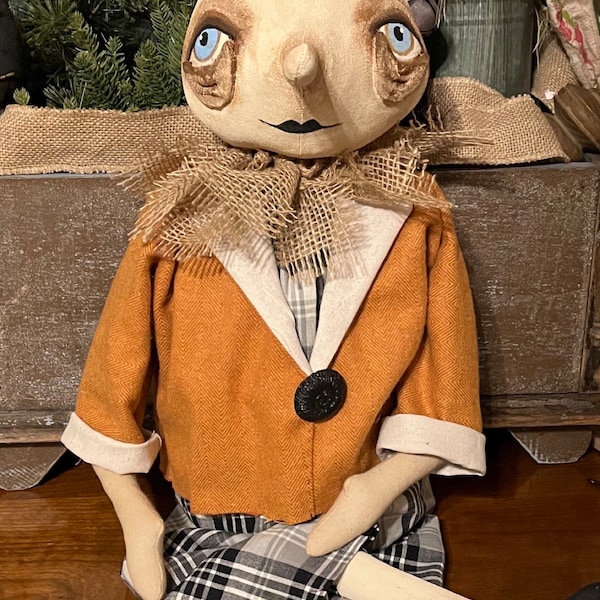 Moon Epattern-primitive Moon Ghost Cloth Doll Craft Digital Download ...
