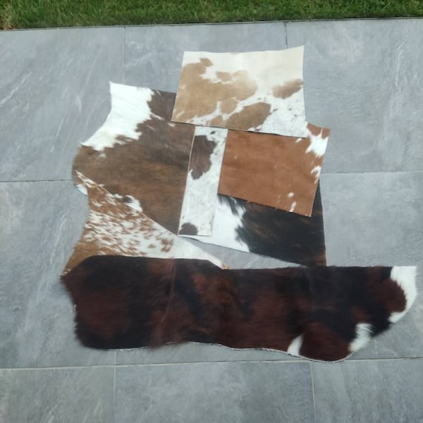 Genuine Cowhide Material Offcuts - for Arts and Crafts - Cowhide ...
