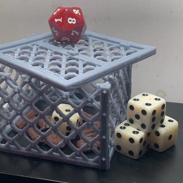 Cages RPG Miniature Furniture 3D Printed 28mm Scatter Terrain Tabletop ...