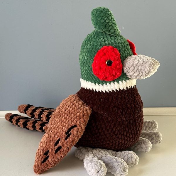 Phillip the Pheasant Bird Crochet Amigurumi Pattern PDF - Etsy