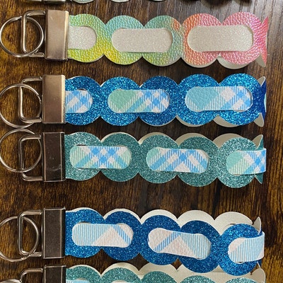 Loopy Key Fob SVG Keychain Wrist Fob Tempate Woven Faux Leather Fob ...