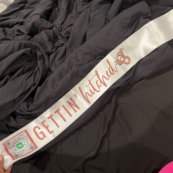 Bday Sash, QR Code Birthday Sash, Finally 21, 21 Buy Me A Drink, Buy Me ...