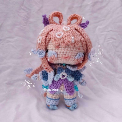 Crochet PDF Pattern: kokomi Chibi Amigurumi - Etsy