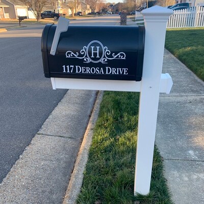 Mailbox Decal, Mailbox Sticker, Mailbox Ideas, Mailbox Scroll Design ...