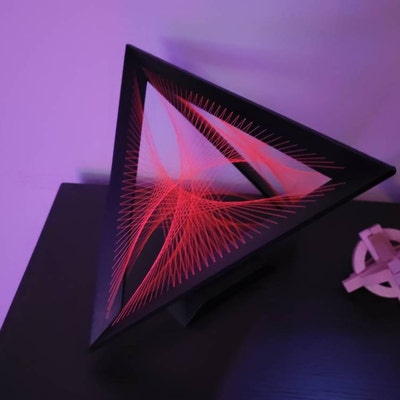 Icosahedron Parabolic Curves 3 Layers String Art Flower of Life Sacred ...