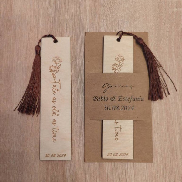 Custom Wood Bookmarks With Tassel, Personalized Wooden Bookmark, Unique ...