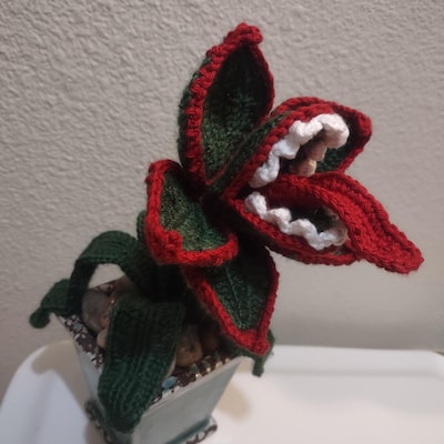 Crochet Audrey 2 Man Eating Plant Photo Tutorial Feed Me Seymour - Etsy