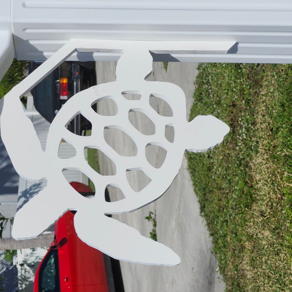 Sea Turtle Mailbox Bracket: Weatherproof Coastal Beach House Outdoor ...