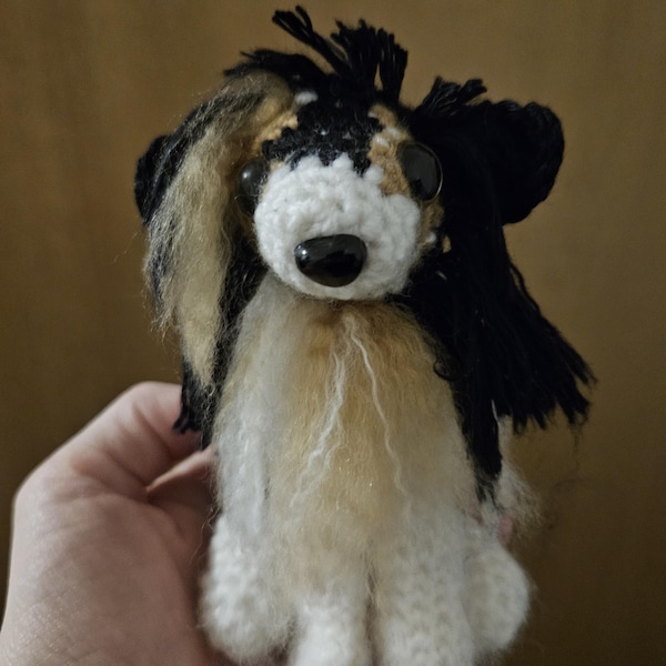Crochet Pattern for Finnly, Realistic Crochet Border Collie Dog ...