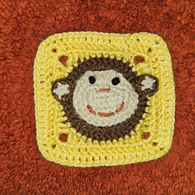 Crochet Duck Square Pattern // Duck Granny Square Motif // Crochet Duck ...