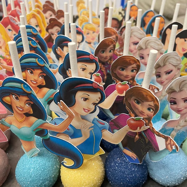 Disney Princess Cupcake Toppers, Party Decorations - Etsy