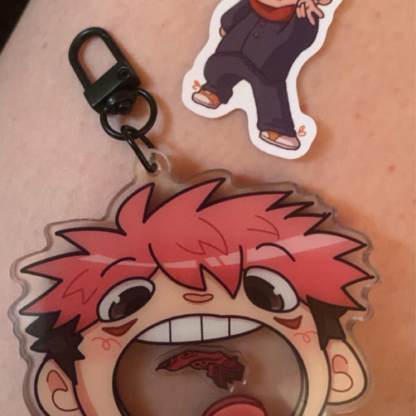 Yuji Itadori JJK Cursed Finger Shaker Charm - Etsy