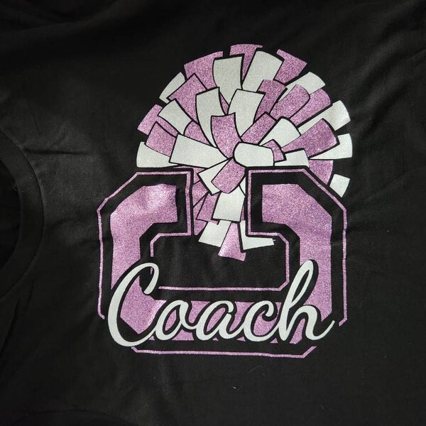 Cheer Coach Shirt Glitter Cheer Coach Shirt Custom Cheer Coach Tee ...