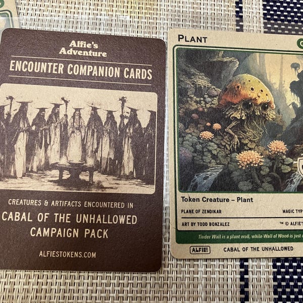 Hydra 0/0 MTG Token X3 Alfie's Adventure by Alfie AA52 - Etsy