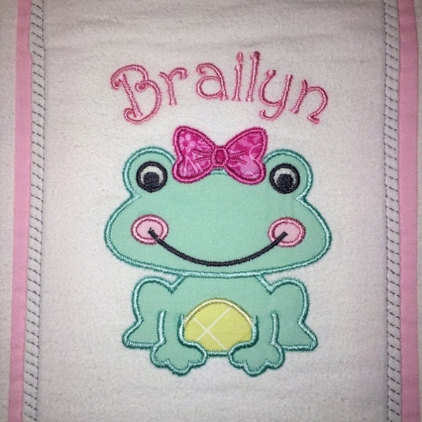 Frog Applique Embroidery Design,spring Machine Embroidery File,cute ...