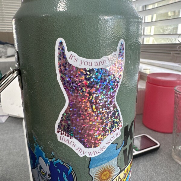 Pink Eras Glitter Bodysuit Tour Sticker - Etsy