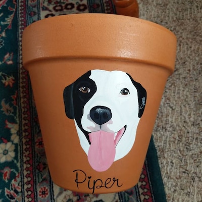 CUSTOM Garden Sign Painted Flower Pot Hand Painted Sign - Etsy