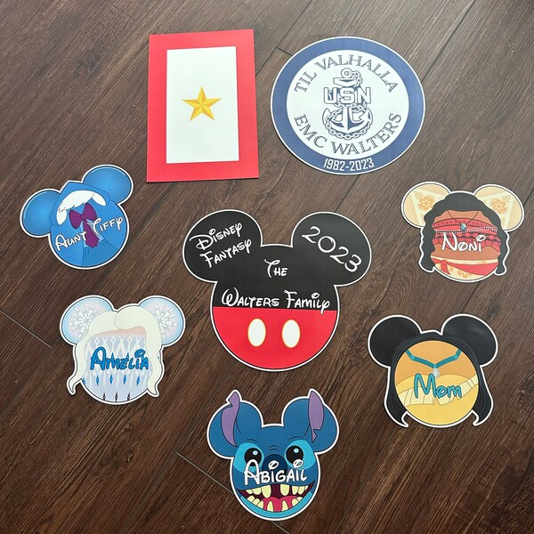 Disney Cruise Door Magnets - Disney Character Inspired Magnet Set - Etsy