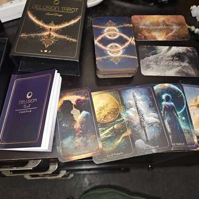 Delusion Tarot Deck by Lunart Design, 78 Cards Tarot Deck, Tarot Cards ...