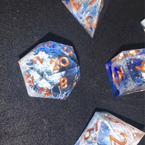 Dnd Dragon D20 Metal Polyhedral RPG Drip Blood D6 Hollow - Etsy